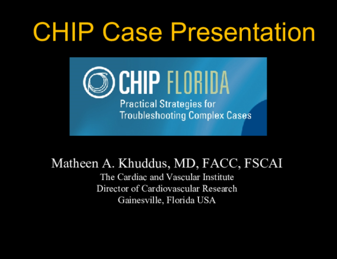 CHIP Case Presentation | tctmd.com